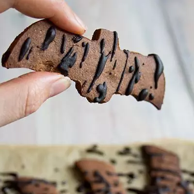 Biscoitos de morcego sem açúcar