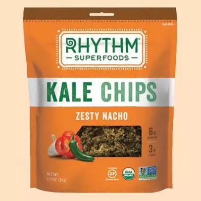 zesty nacho kale chips