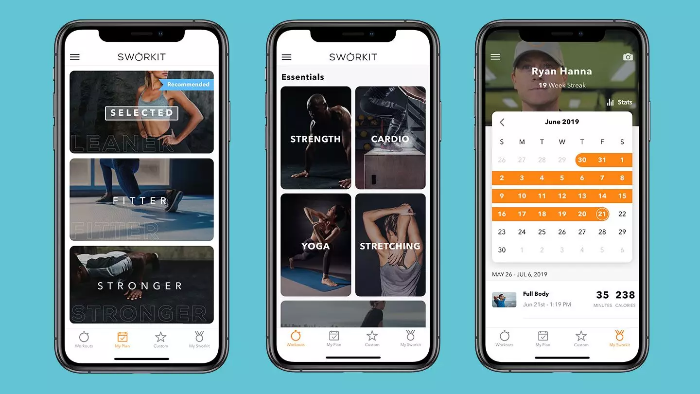 Sworkit neamde ien fan 'e 10 bêste fitnessapps fan Everyday Health