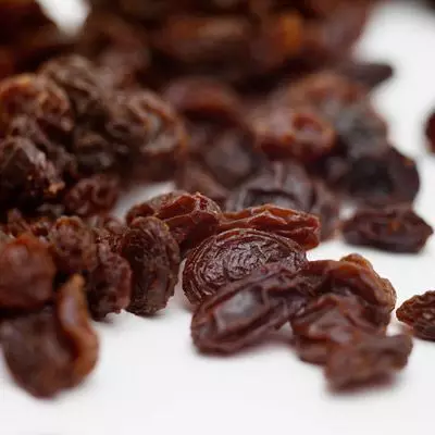 raisins secs pour les caries