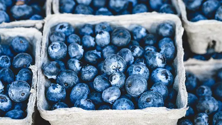 isang basket ng mga blueberries na maaaring gamitin upang lumikha ng mga malusog na recipe