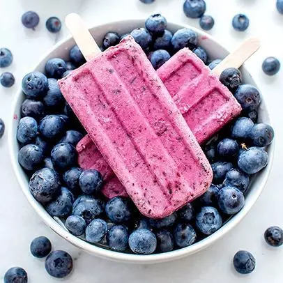 blueberry kokos popsicles