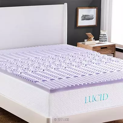 Lucid Memory Foam Mattress Topper: