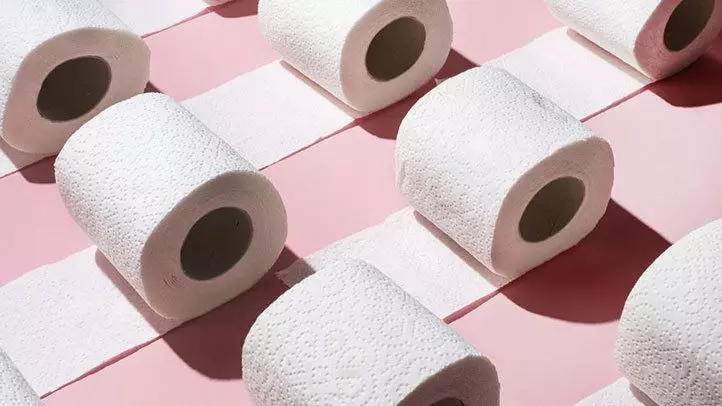 mga rolyo ng toilet paper