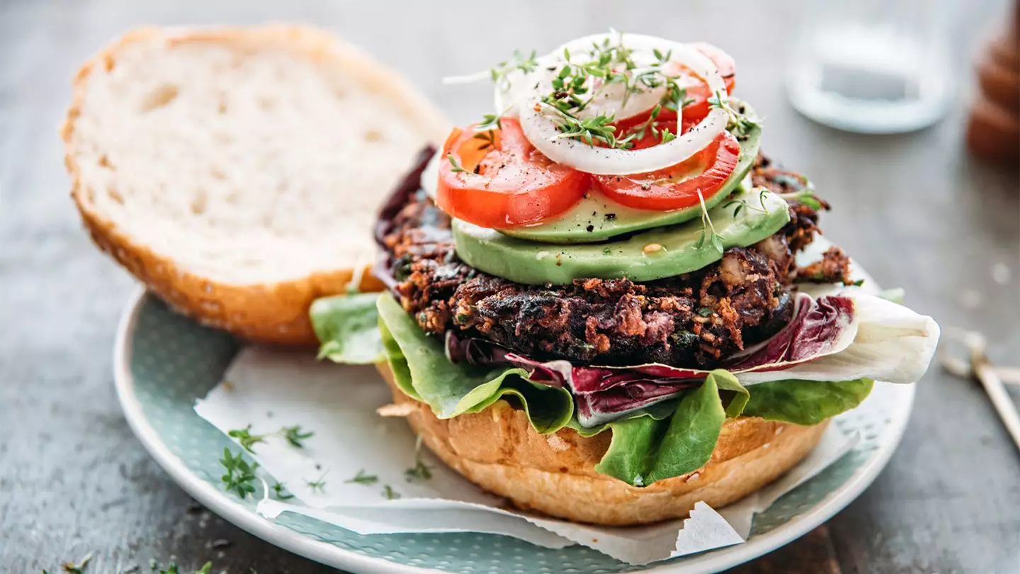 veganistische hamburger